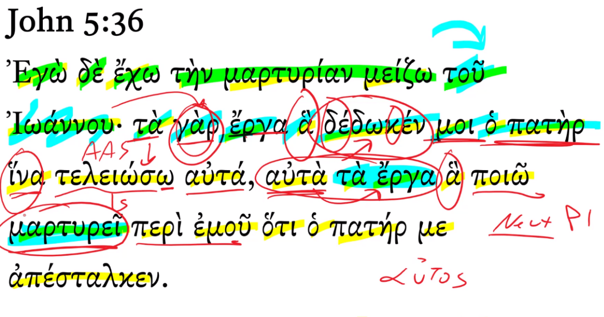 John 5 36 Daily Dose Of Greek John 5 36 Daily Dose Of Greek