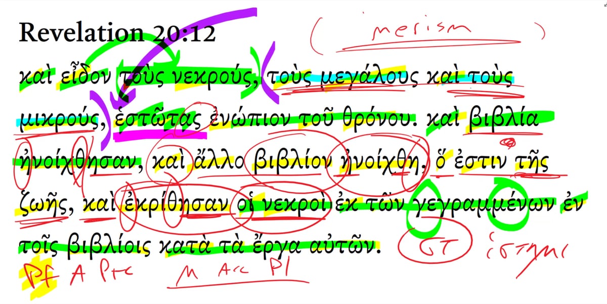 Revelation 20:12 | Daily Dose of Greek
