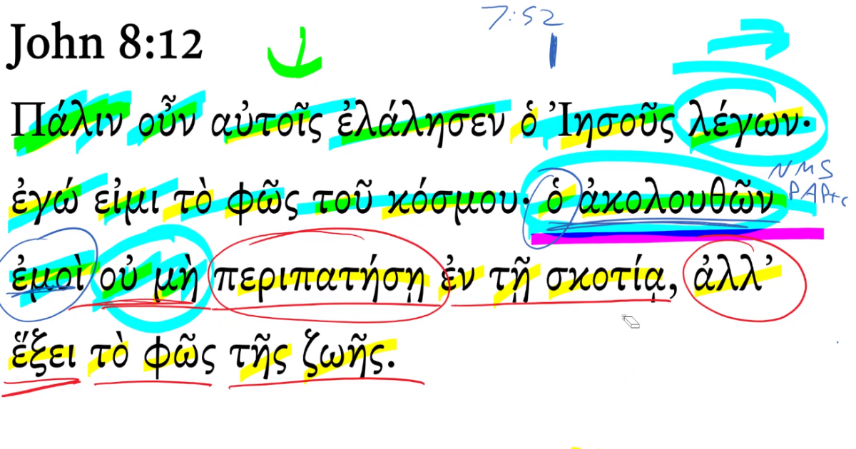 John 8:12 | Daily Dose of Greek