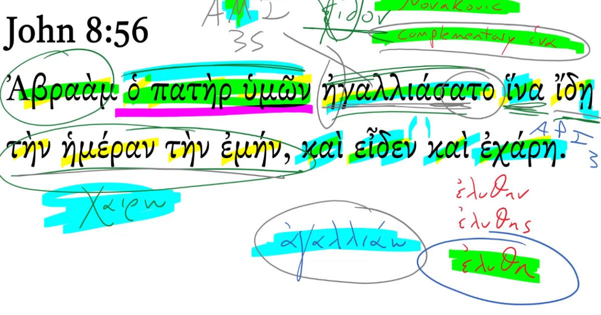 John 8:56 | Daily Dose of Greek