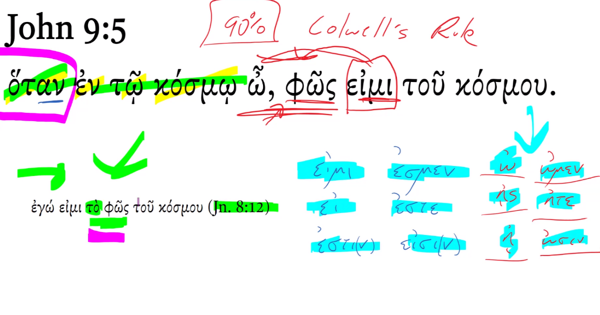 John 9:5 | Daily Dose of Greek