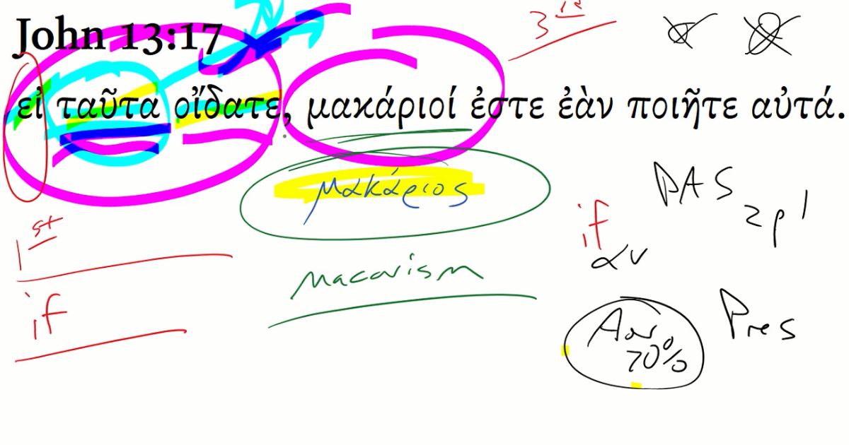 John 13:17 | Daily Dose of Greek