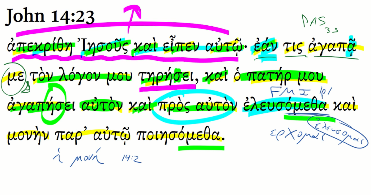 John 14:23 | Daily Dose of Greek