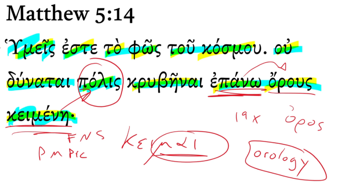 Matthew 5:14 | Daily Dose of Greek